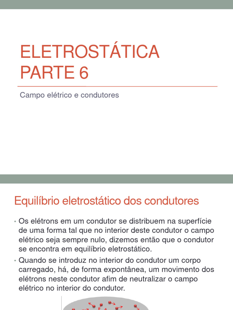 Eletrostatica - Parte 6 | PDF | Eletricidade | Eletrostática