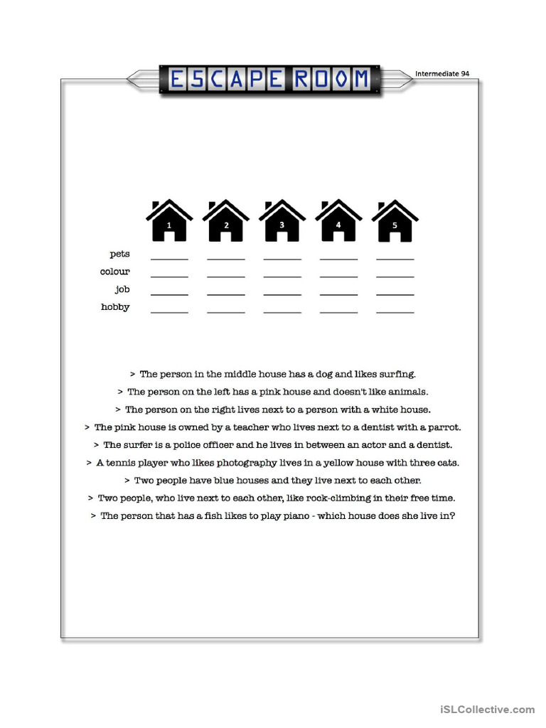 Neighbourhood Riddle Puzzle | PDF
