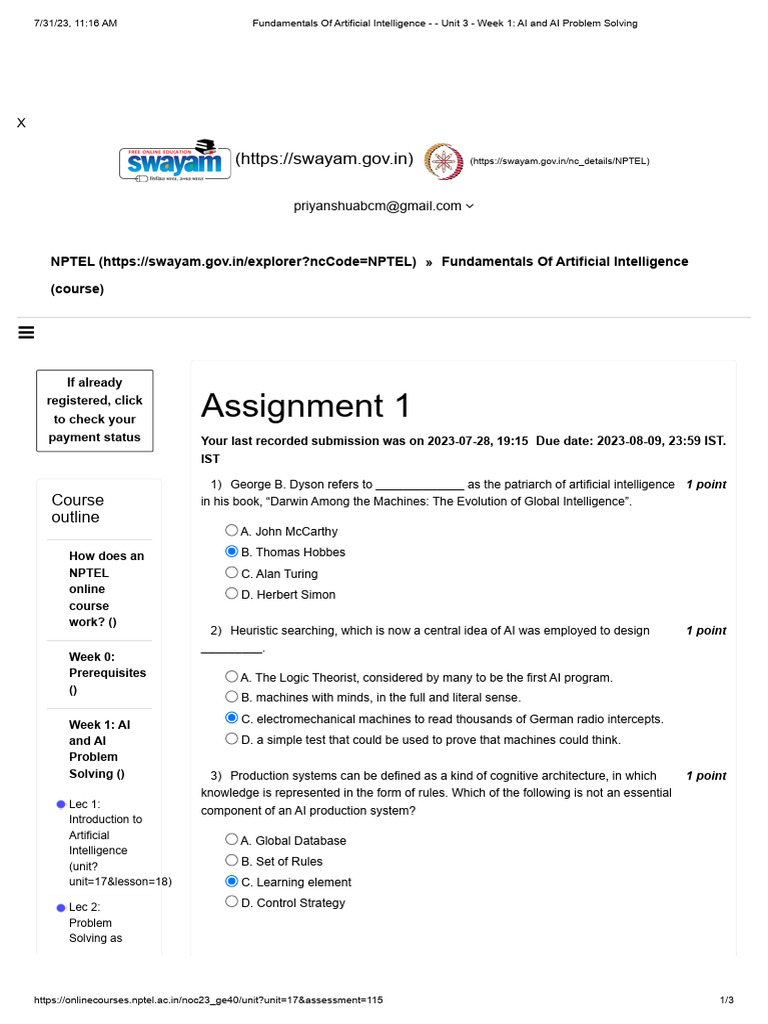 Fundamentals of Artificial Intelligence - Unit 3 - Week 1 - AI and AI ...