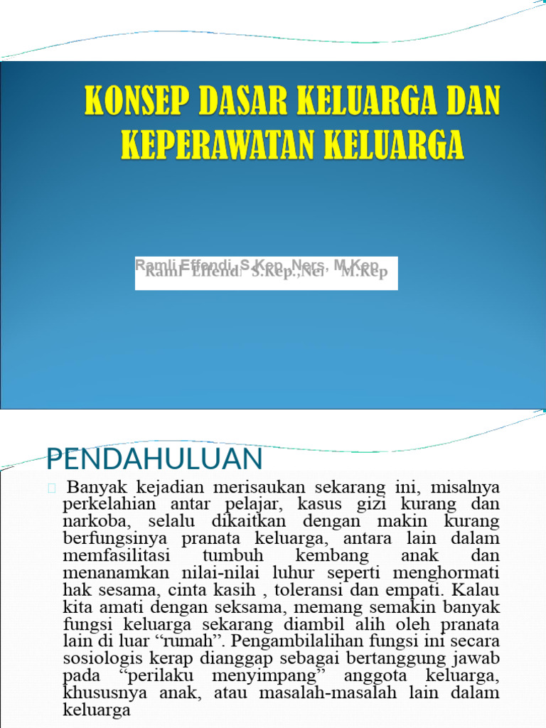 Konsep Kep. Keluarga | PDF | Kesehatan Holistik