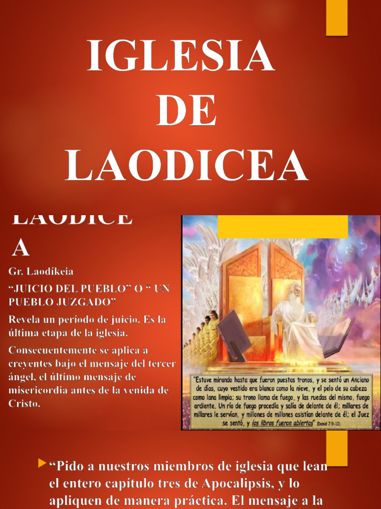 Iglesia de Laodicea | PDF | Pecado | Cristo (título)