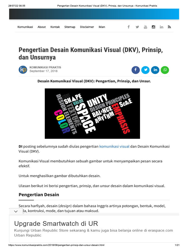 Pengertian Desain Komunikasi Visual Dkv Prinsip Dan Unsurnya