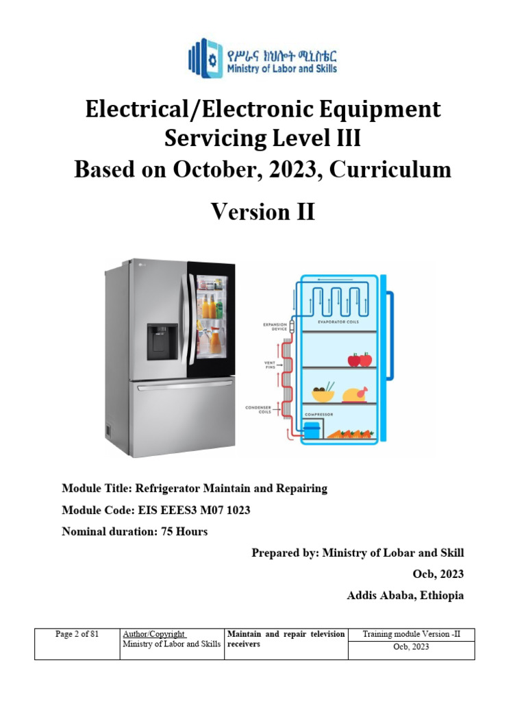 M07 Maintaining Refrigerator | PDF | Refrigerator | Chlorofluorocarbon