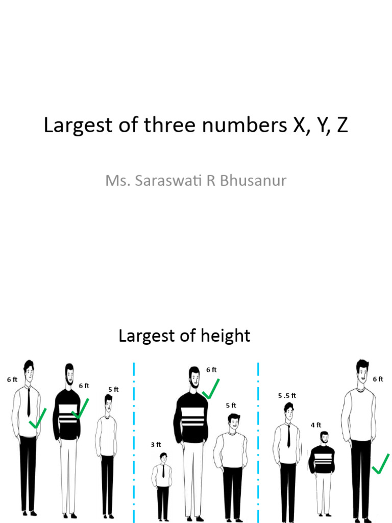 Find Largest of Three Numbers | PDF