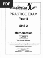 Edutest Practice Test for Year 10-3 | PDF