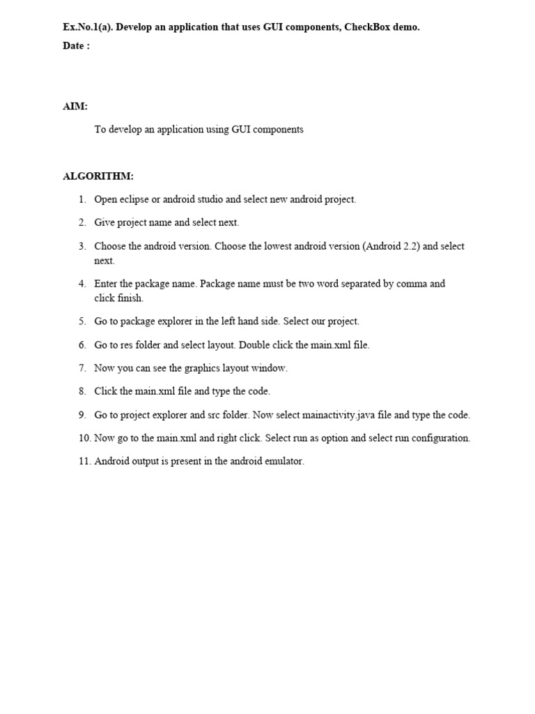 CA20304-MAD - Lab (SSV) - 12 12 22 | PDF | Android (Operating System ...