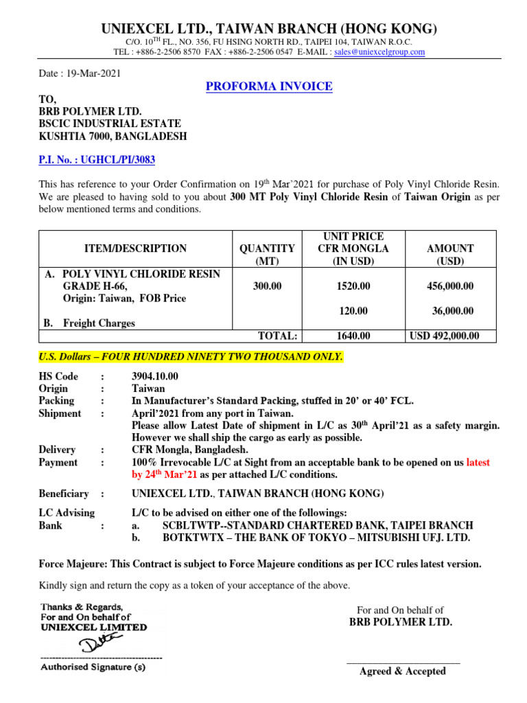 300mt PVC Resin H66 | PDF | Economies