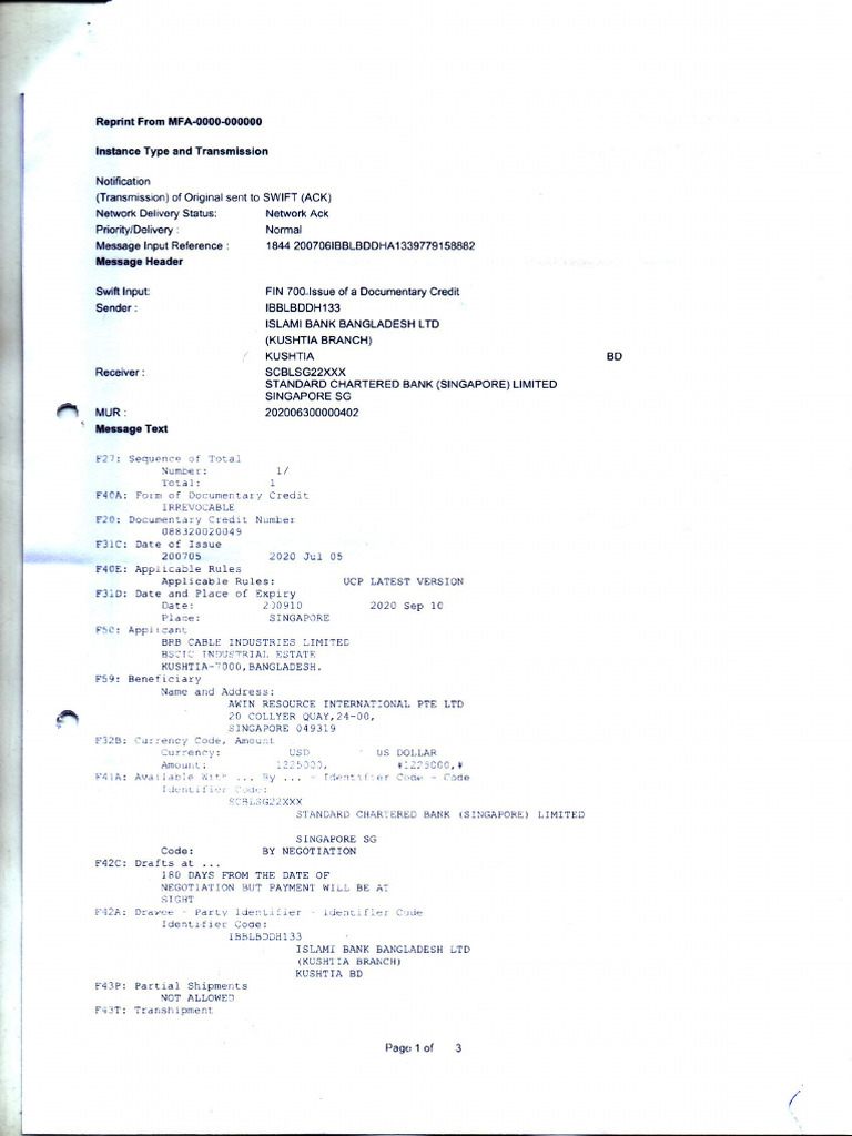 LC Copy LC. 088320020049 (Aluminium Ingot) | PDF