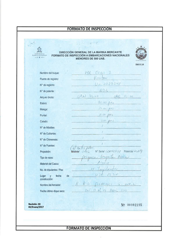 Formato de Inspeccion | PDF