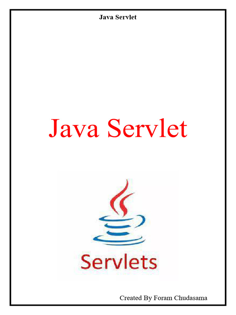 My Note About Java Servlet 1687330648 | PDF | Networking | Internet & Web