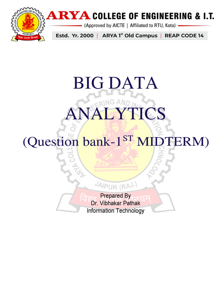 Question Bank-BDA | PDF | Map Reduce | Apache Hadoop