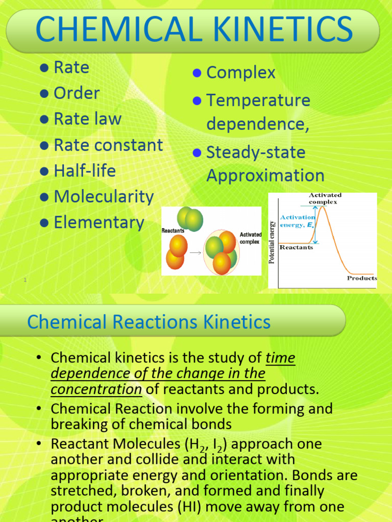 Chemical Kinetics | PDF | Reaction Rate | Chemical Kinetics