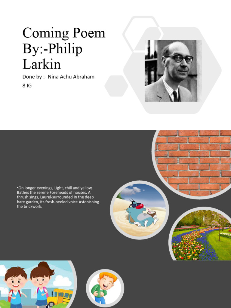 Coming Poem by - Philip Larkin | PDF