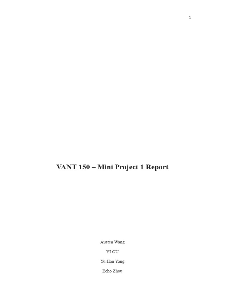 Group 1-Section VT1 - Vant 150 Project Report | PDF | Force | Electric Motor