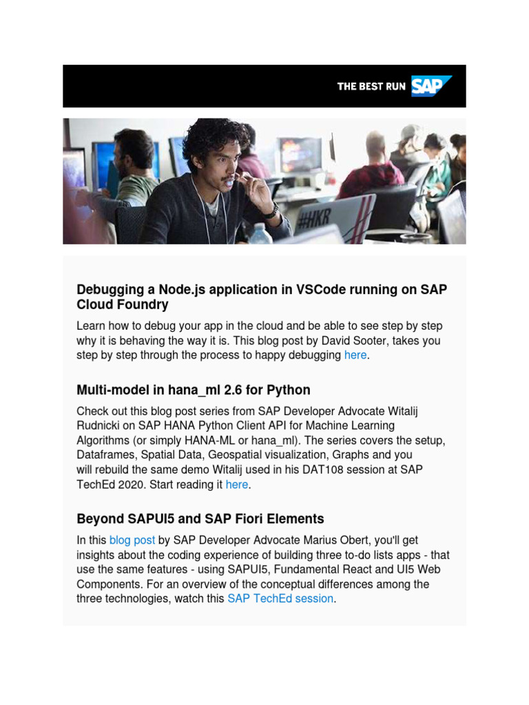 SAP Developer News December 2020 | PDF | Cloud Computing | Application Software