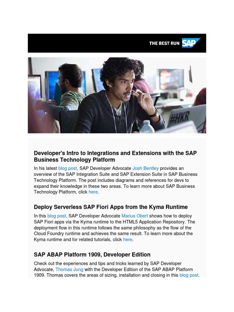 Sap Developer News March 2021 Pdf