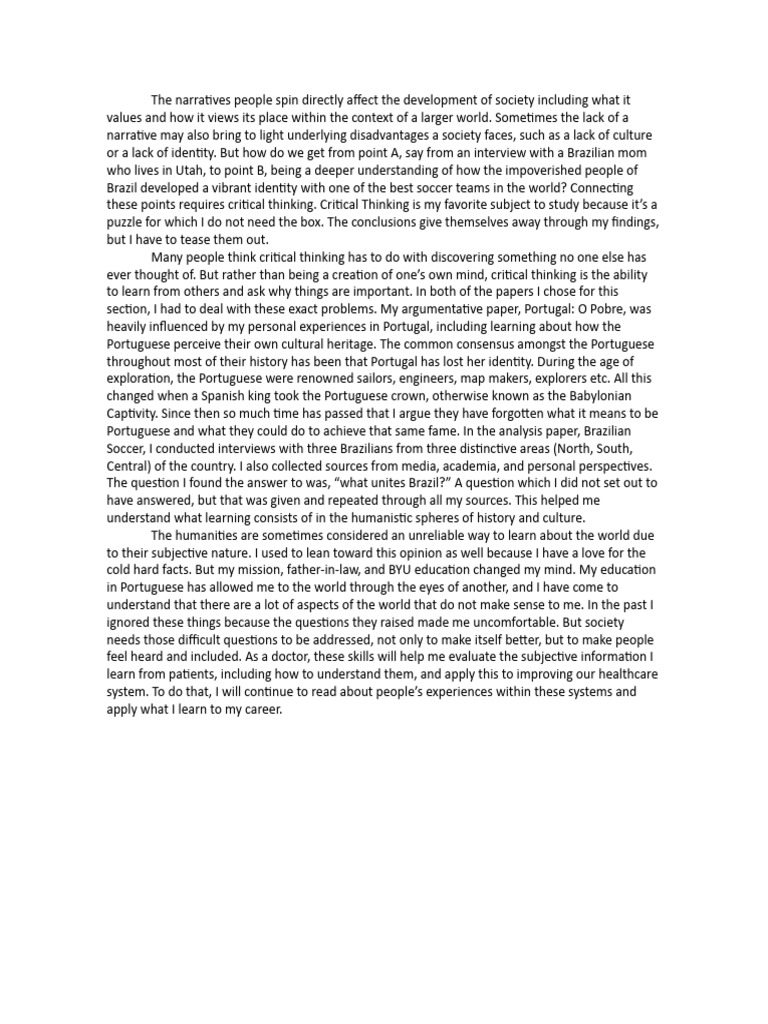 Critical Thinking | Download Free PDF | Thought | Critical Thinking