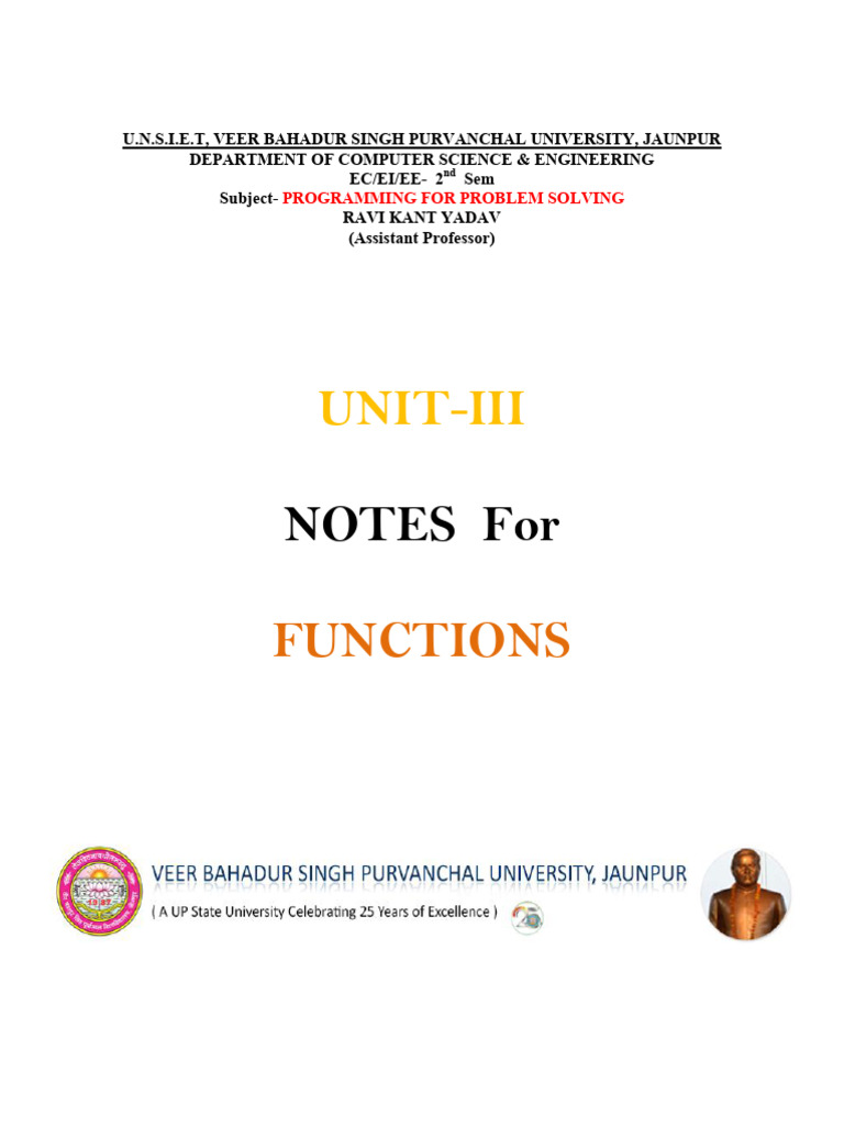 Pps Notes Pdf Parameter Computer Programming Pointer Computer Programming