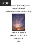 Curriculum Root Word Fer | PDF