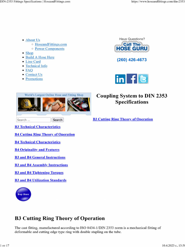 DIN-2353 Fittings Guide | PDF | Pipe (Fluid Conveyance) | Steel