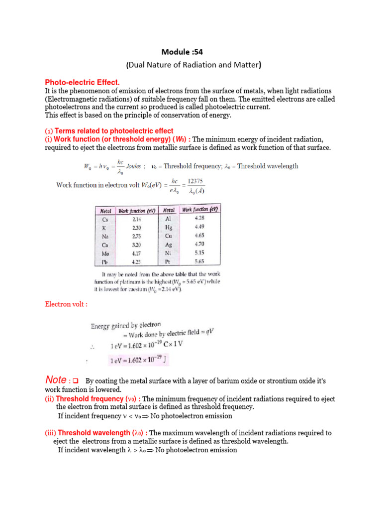 Photoelectric Effect Explained | PDF | Photoelectric Effect ...