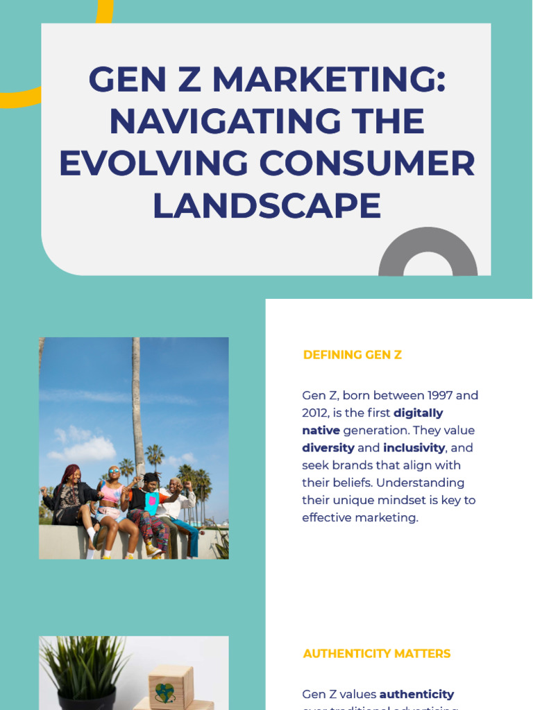 Gen Z Marketing Navigating The Evolving Consumer Landscape | PDF ...