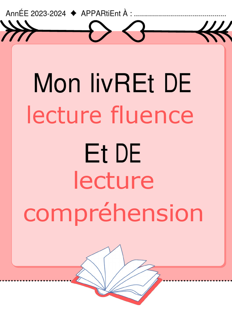 Livret de lecture fluence CM2 2023-2024 | PDF | Maison et jardin