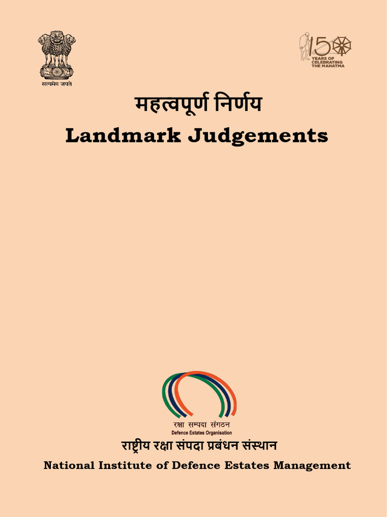 Landmark Judgment 1 | PDF | Repeal | Supreme Court Of India