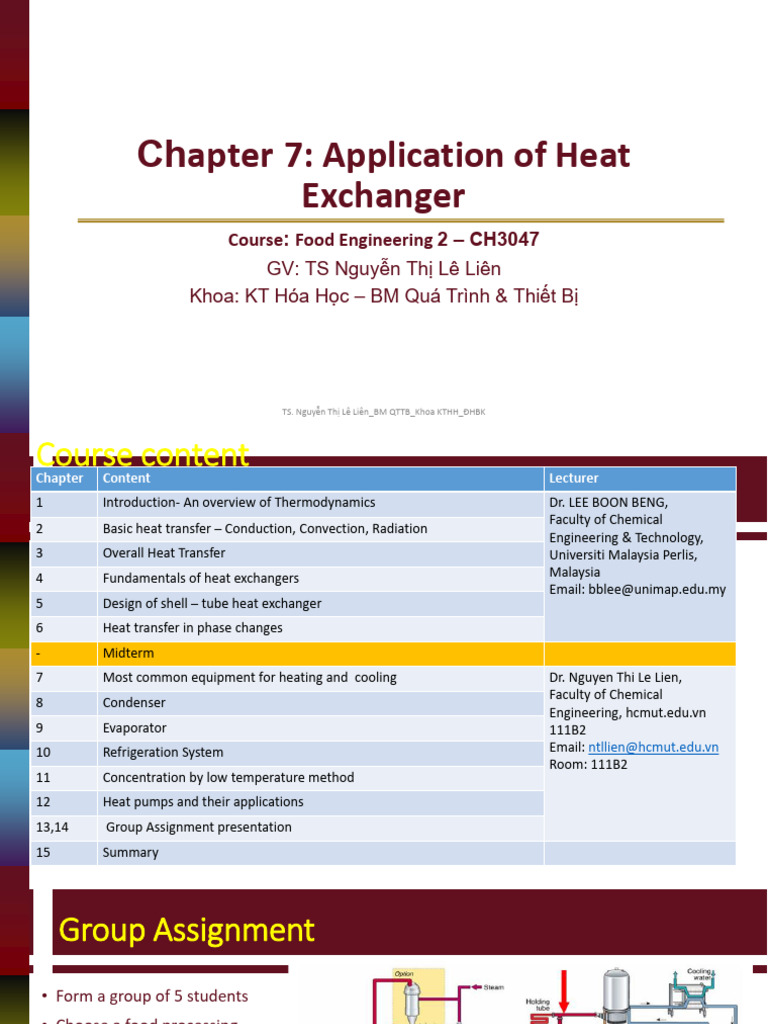 Chapter7-Application of Heat Exchangers | PDF | Heat Exchanger | Heat ...