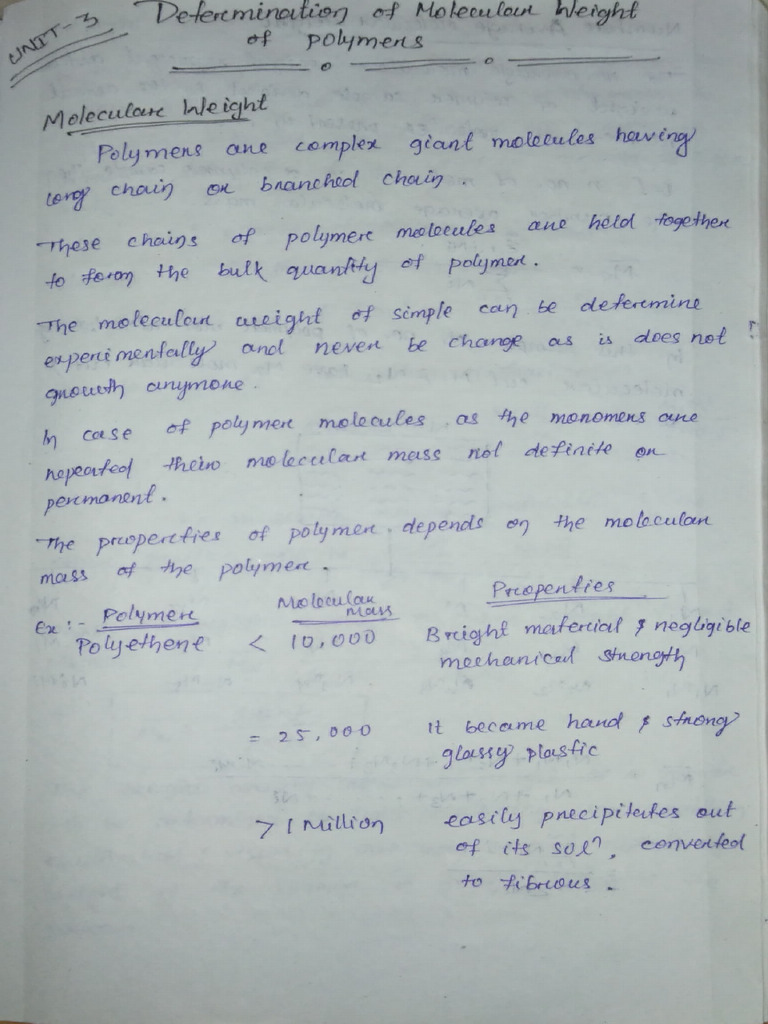 Unit 3 Polymer Chemistry | Download Free PDF | Organic Polymers | Building Engineering