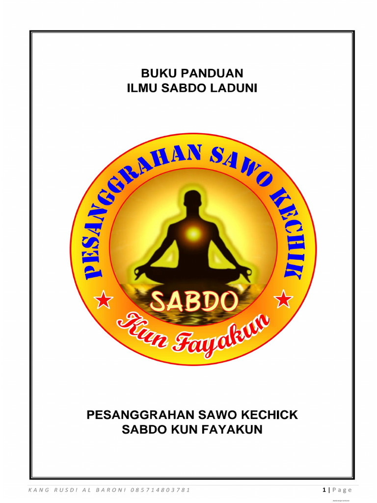 Buku Panduan Ilmu Sabdo Laduni Level Guru-1 | PDF