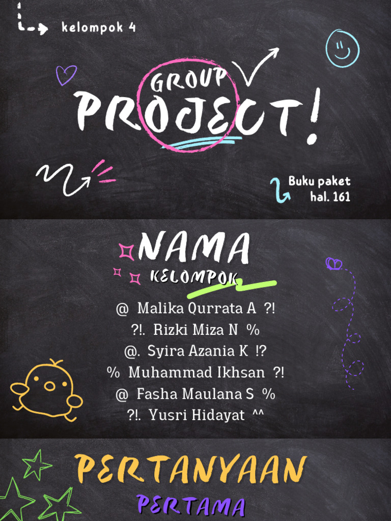 Black and White Doodle Scribble Group Project Proposal Presentation | PDF