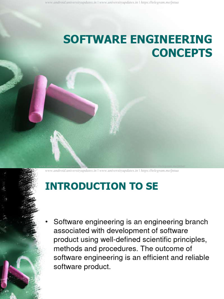 JNTUA Software Engineering - PPT Notes - R20 | PDF | Software | Engineering