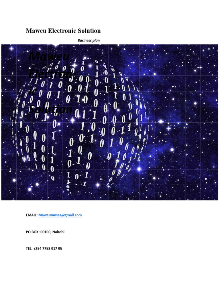 Electronics Business Plan | PDF