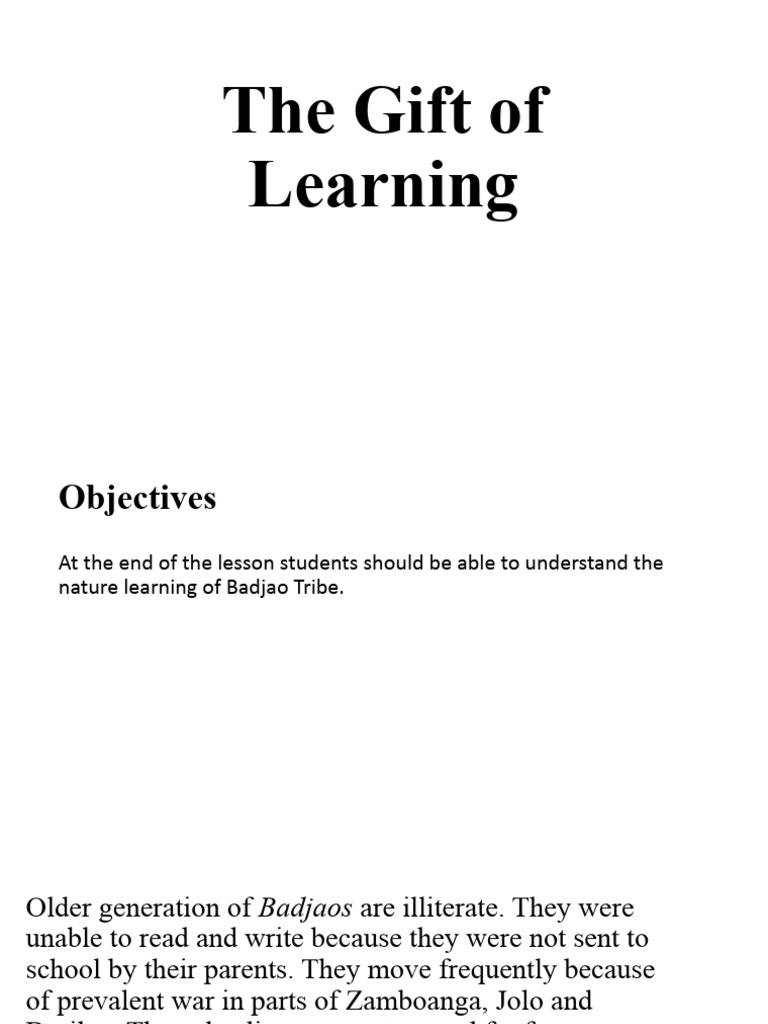 The Gift of Learning | PDF | Literacy | Learning