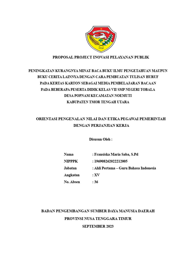 LK HARI KELIMA DAN KEENAM - FRANSISKA MARIA SABA S.PD | PDF | Ilmu Sosial | Kesehatan Holistik