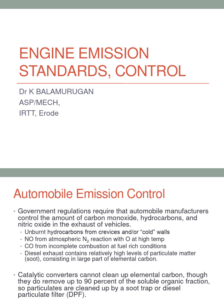 Unit II_Engine emission control and 3 way catalytic converter | PDF ...