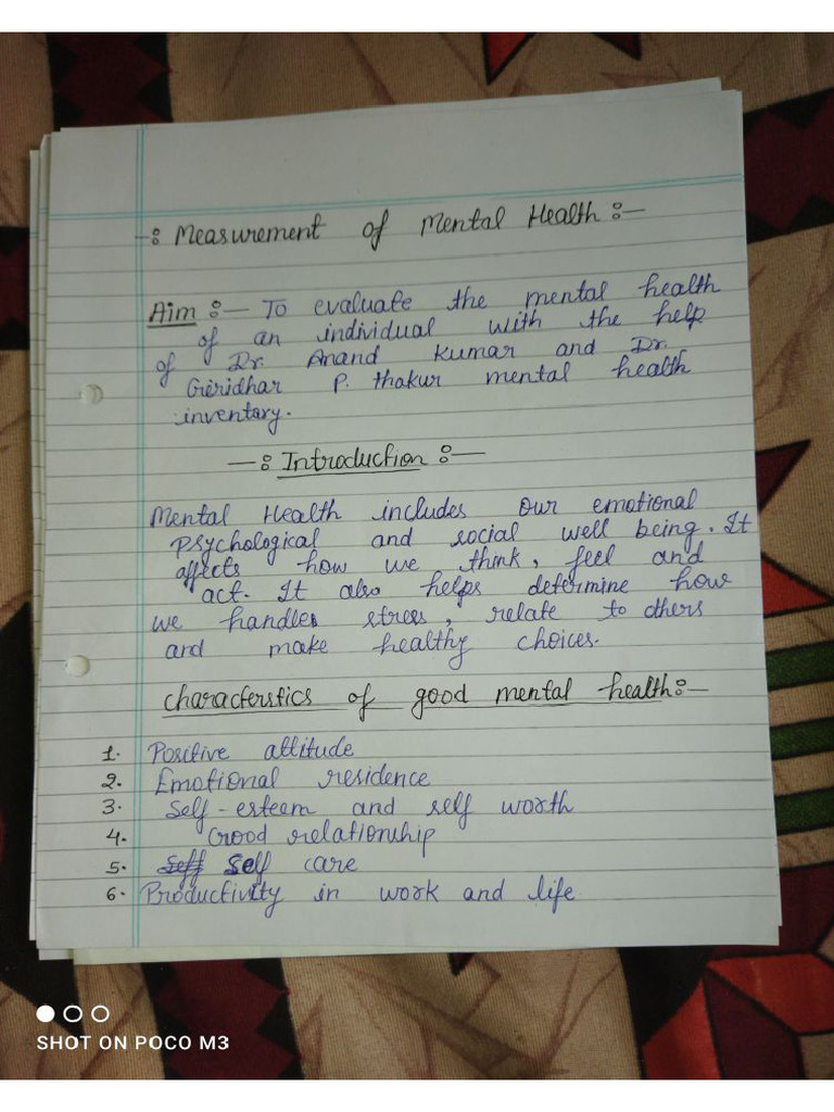 Psychology Practical BA 2nd Semester | PDF