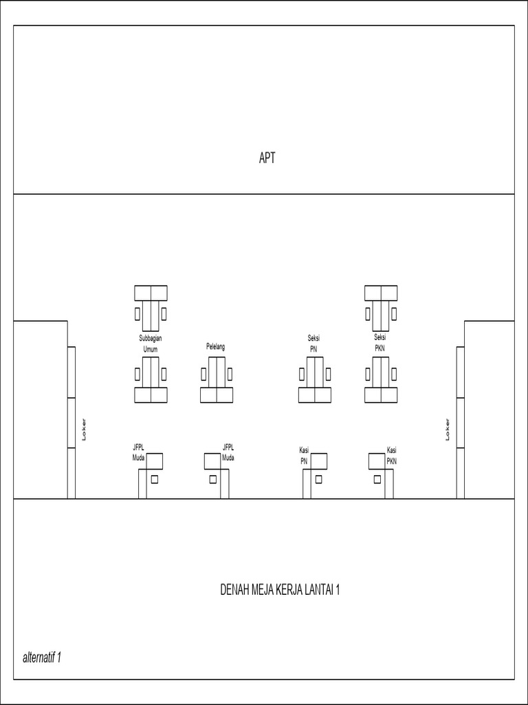 Denah meja kerja | PDF