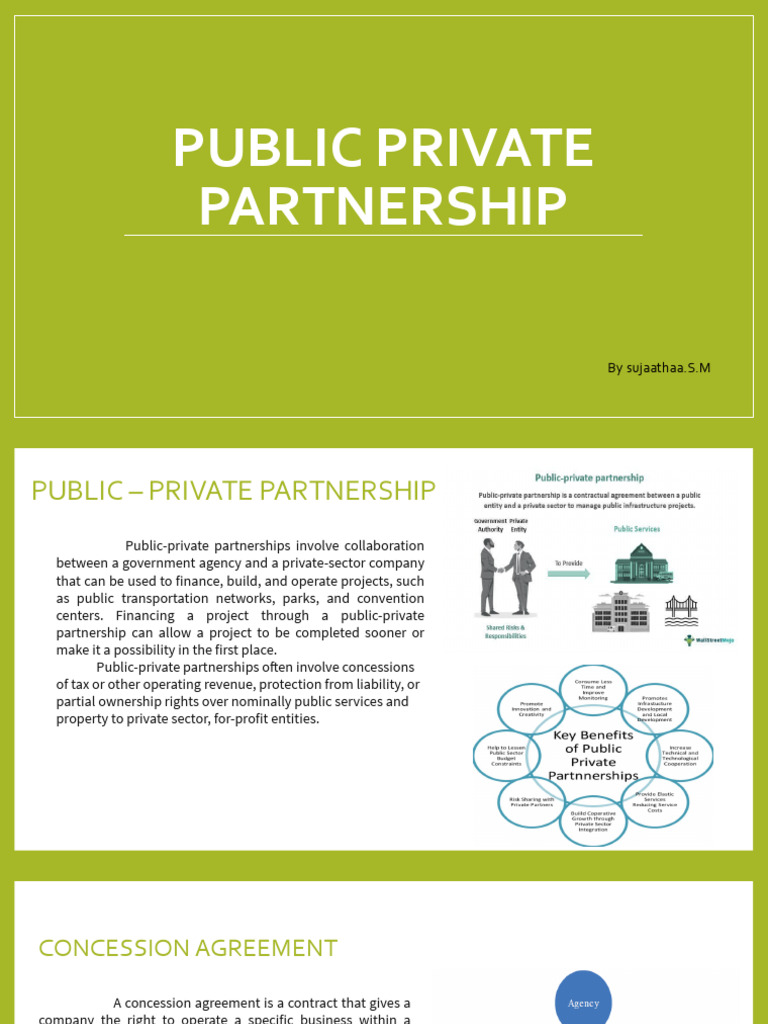Public Private Partnership | PDF | Public–Private Partnership | Economies