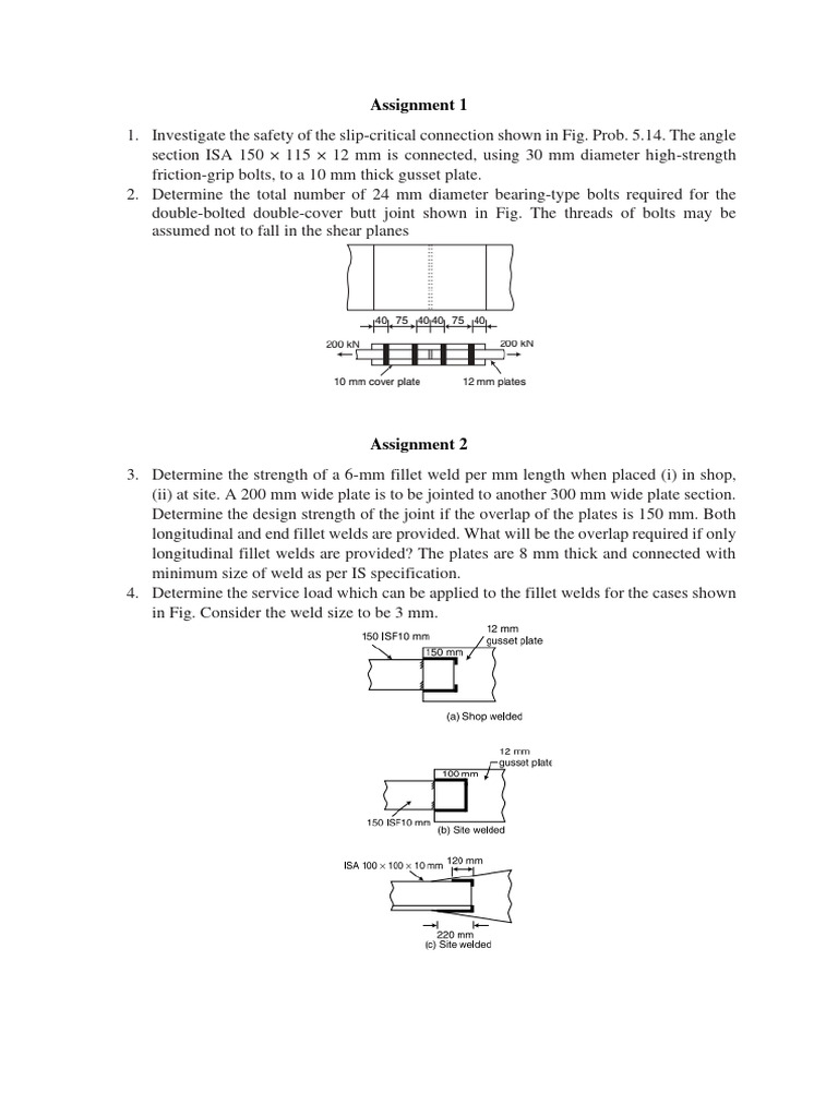 Steel Assignment SA2023 | PDF | Truss | Screw