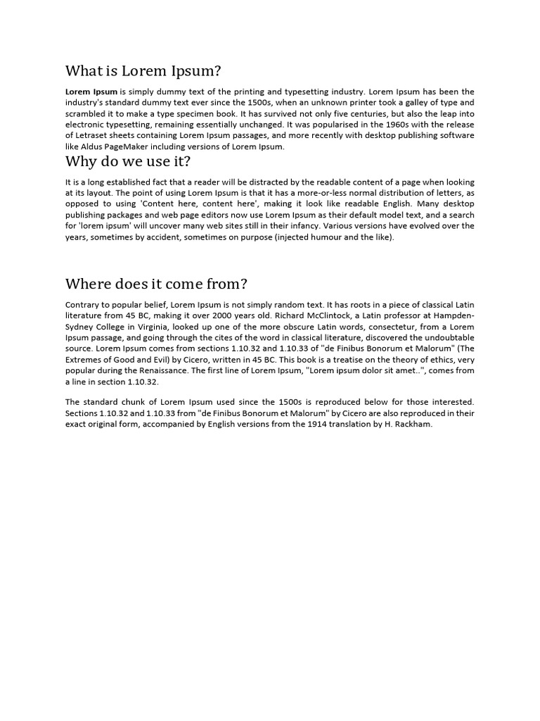 What Is Lorem Ipsum? | PDF | Written Communication | Writing