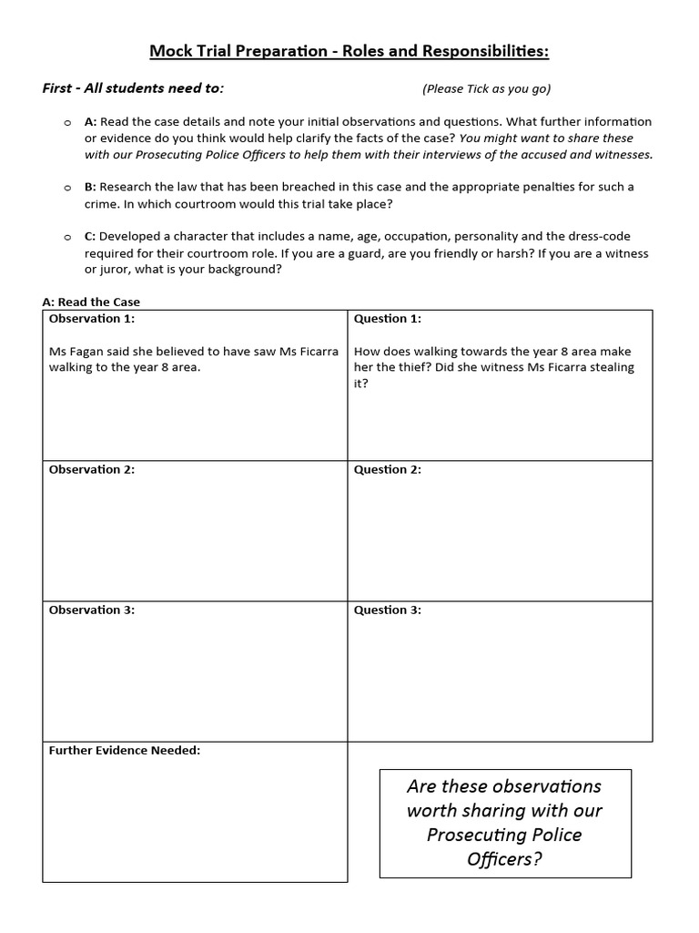 Trial Preparation | PDF | Courtroom | Witness