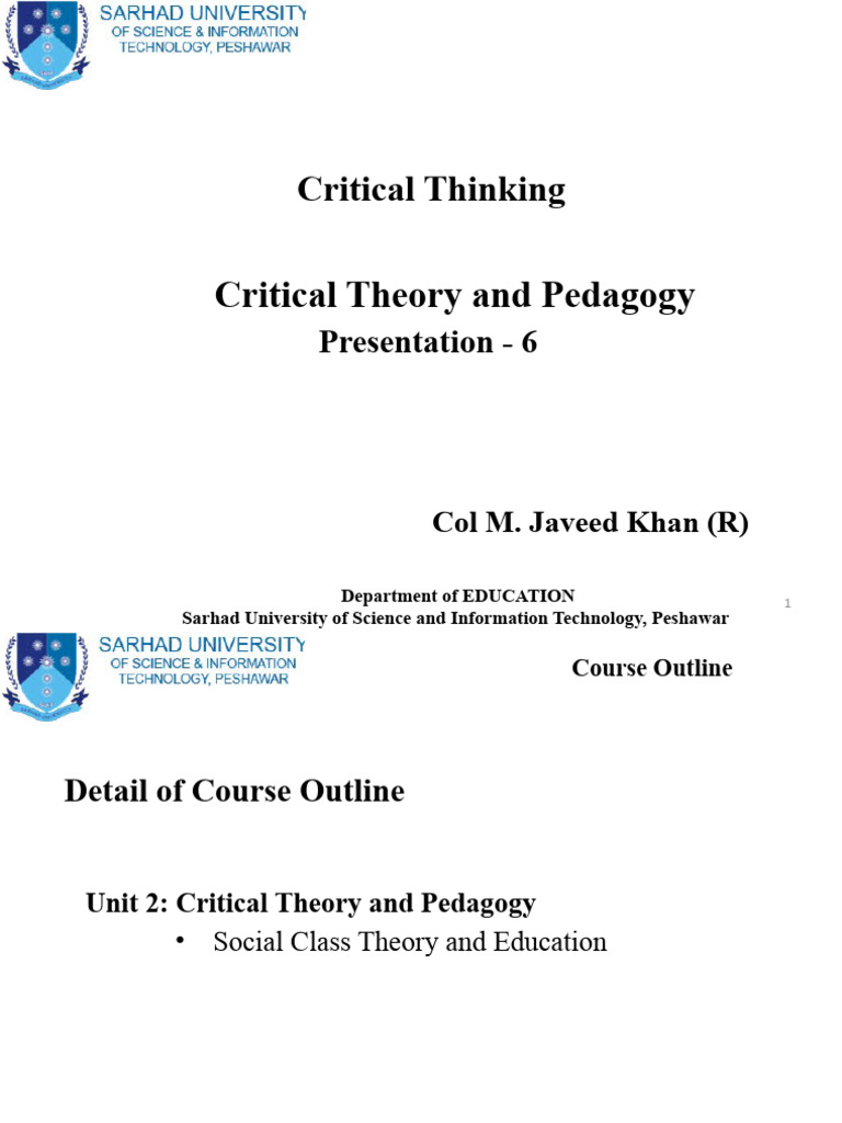 Critical Thinking | PDF