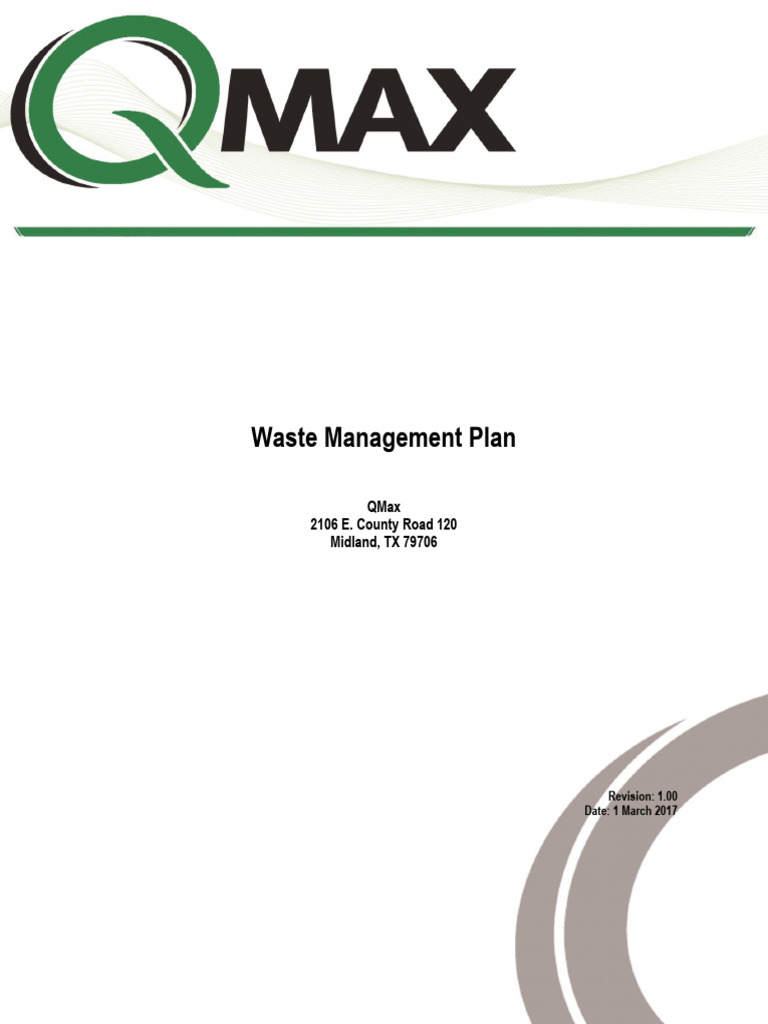 5.2i Sample Waste Management Plan | Download Free PDF | Resource ...