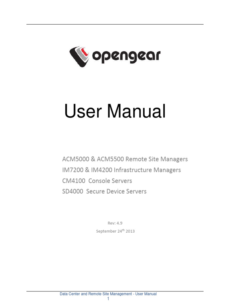 Opengear User Manual | PDF | Secure Shell | Port (Computer Networking) Opengear User Manual | PDF | Secure Shell | Port (Computer Networking)