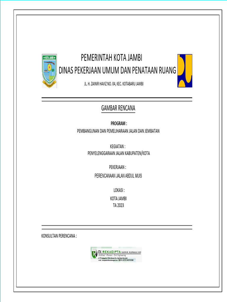 Gambar Rencana Abdul Muis | PDF