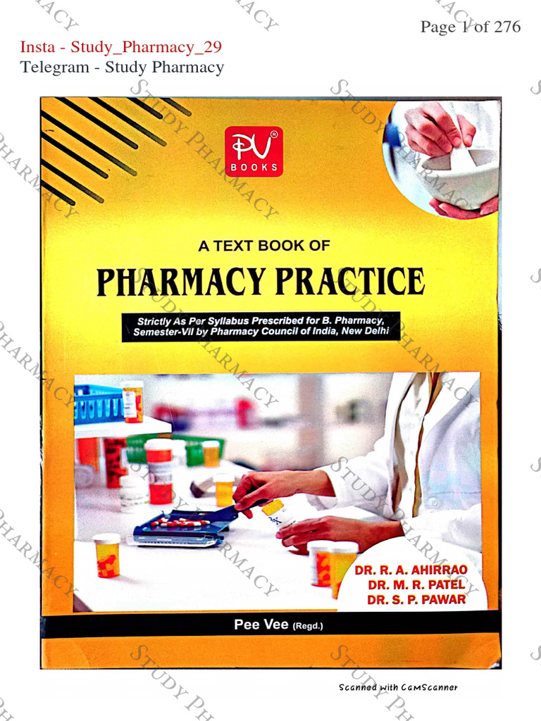 PharmaLite - in Pharmacy Practice (PV Publication) | PDF | Pharmacy ...