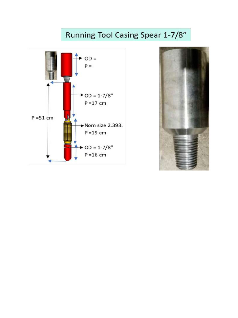 Running Tools Spear Drawing | PDF