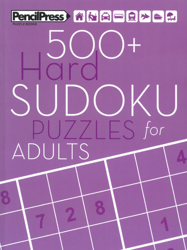 500+ Hard sodoku puzzles for adults (17) - PencilPress | PDF